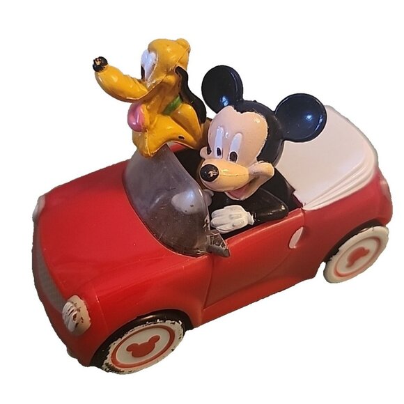 Disney | Toys | Decopac Mickey Mouse And Pluto In Rolling Red Car Cake ...